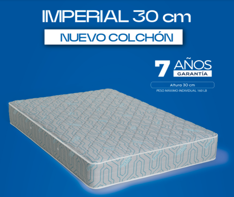Colchon Chaide Imperial Tradicional 30Cm - Comercial Valdez